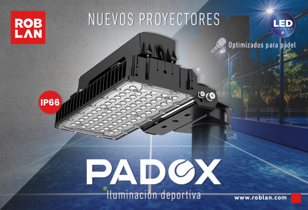 Iluminación para el pádel: lanzamos los proyectores LED PADOX - Roblan